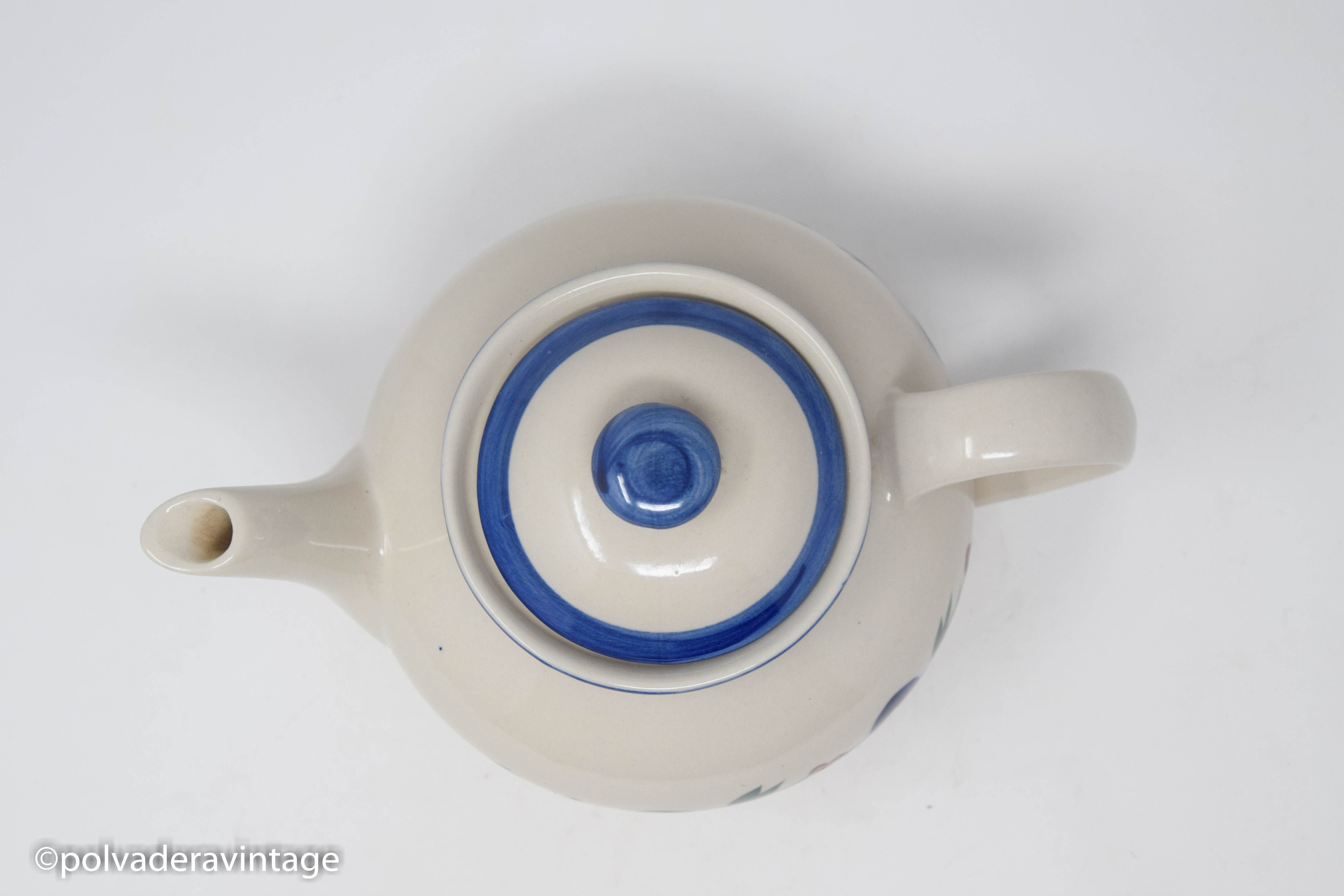 Designpac Inc Vintage 5 Cup Teapot - Blue and Pink - Free Shipping - Etsy
