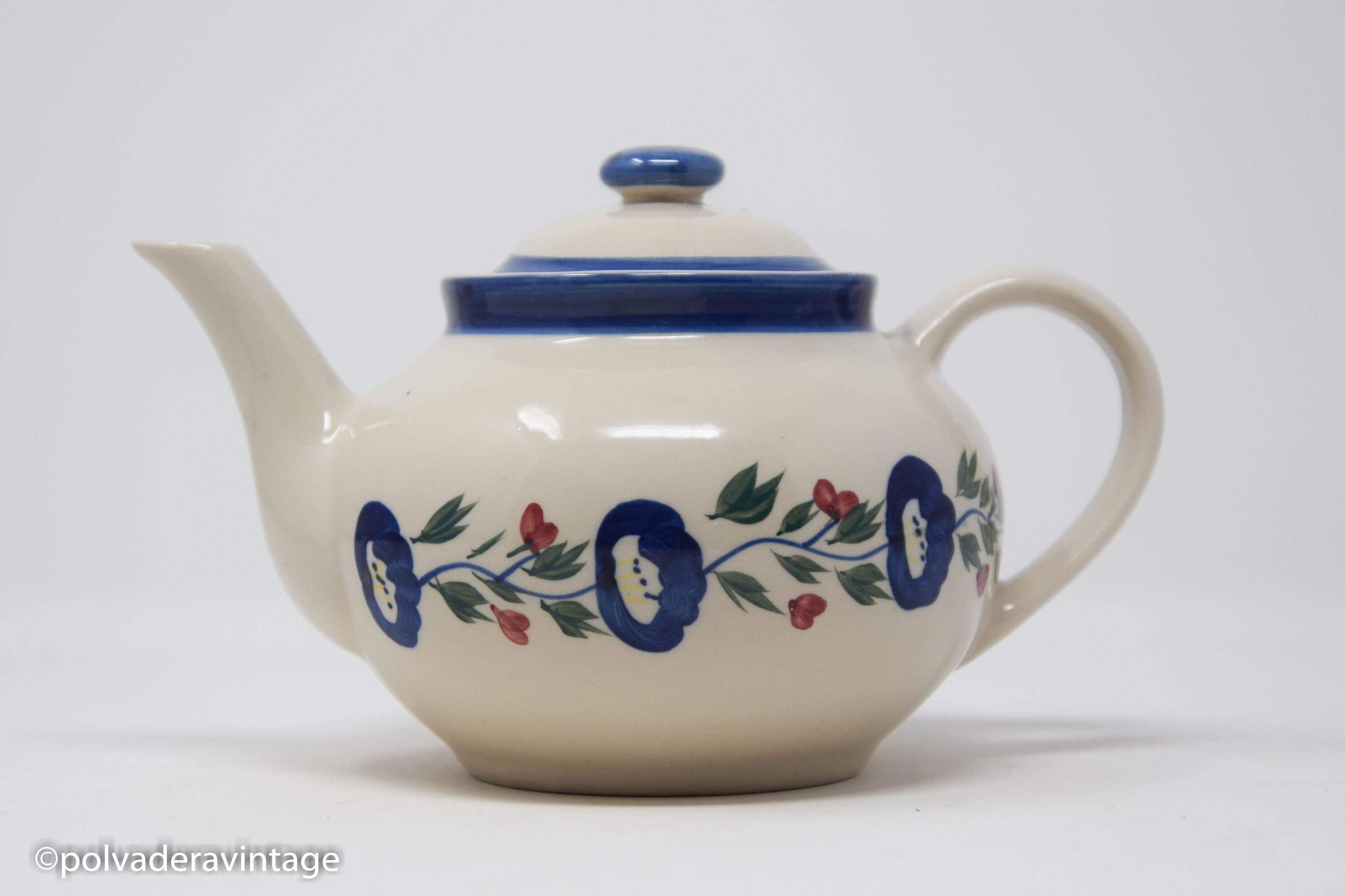 Designpac Inc Vintage 5 Cup Teapot - Blue and Pink - Free Shipping - Etsy