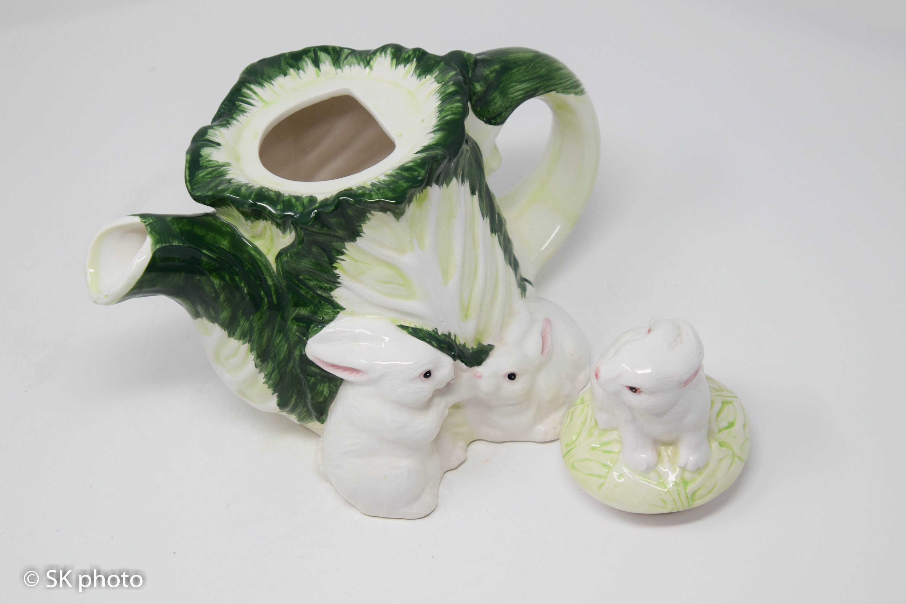Vintage Enesco Bunny Rabbit Teapot Rabbit Cabbage Patch | Etsy
