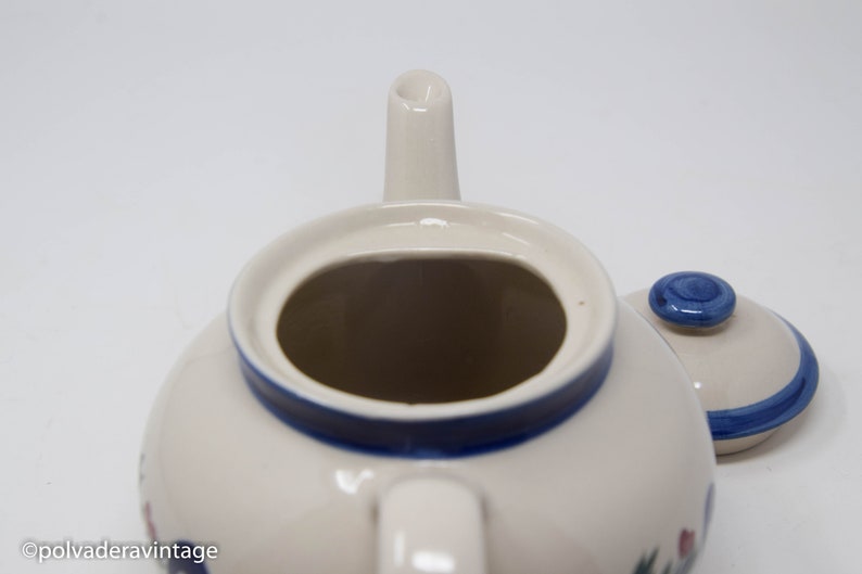 Designpac Inc Vintage 5 Cup Teapot - Blue and Pink - Free Shipping - Etsy