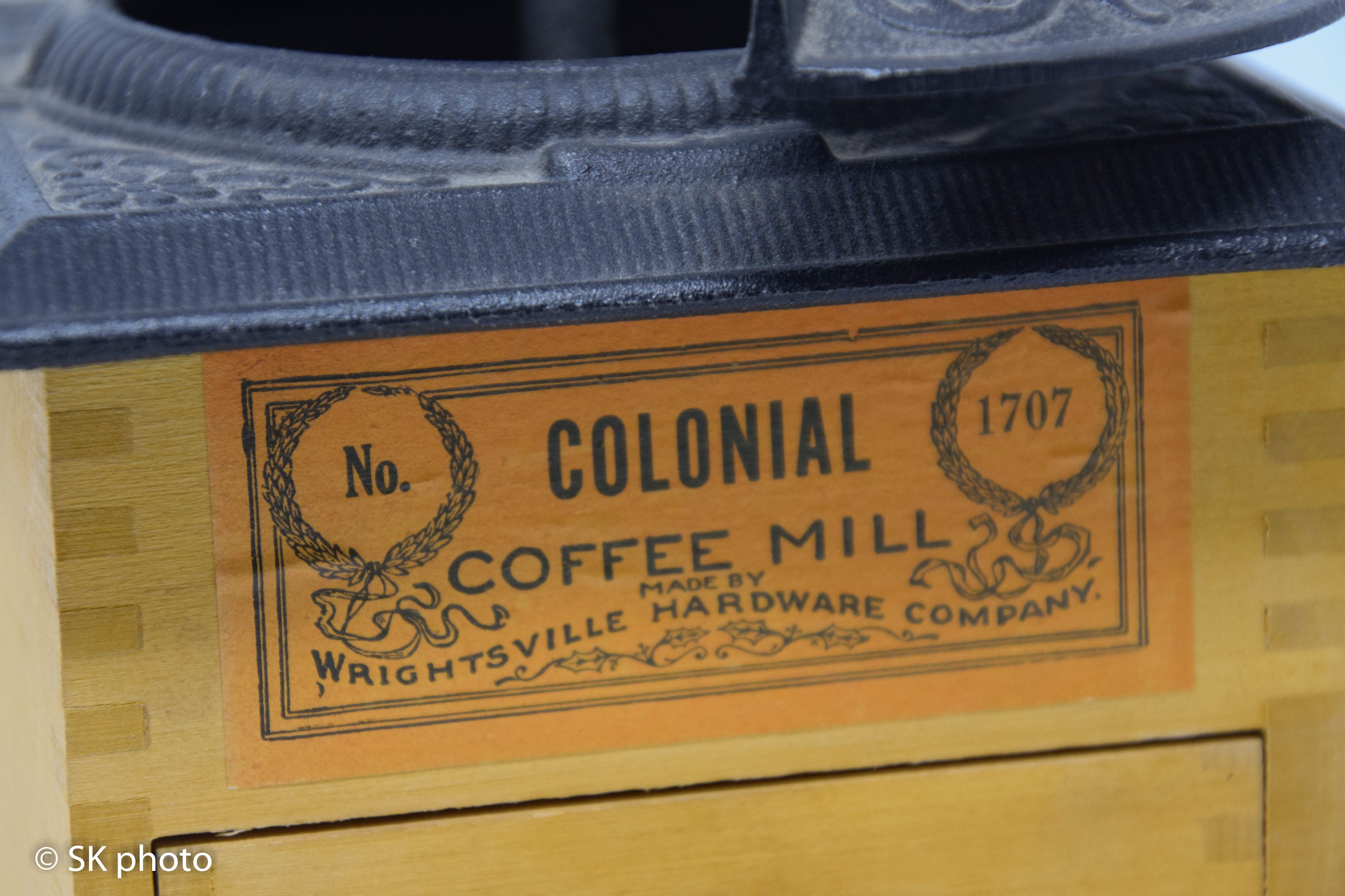 Vintage Colonial Coffee Mill by Wrightsville Hardware Company Number ...