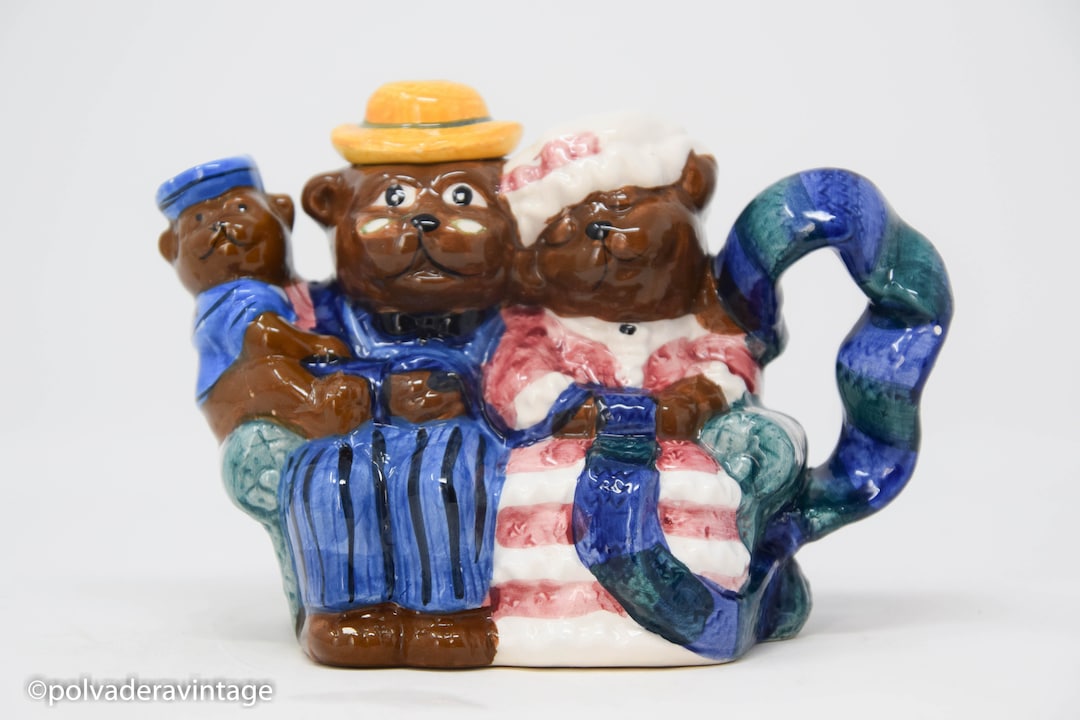 Vintage Brown Bear Family Teapot - Express Productions - Lisle Illinois ...