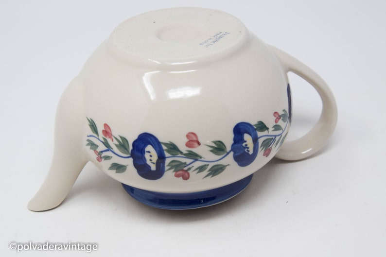 Designpac Inc Vintage 5 Cup Teapot - Blue and Pink - Free Shipping - Etsy