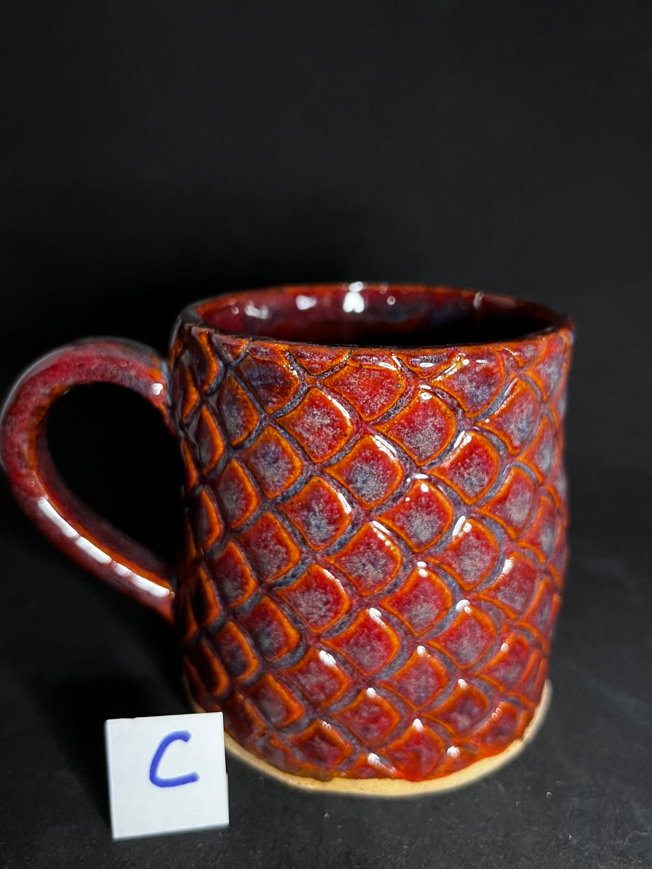 Home & Living Kitchen & Dining dragon scale pattern 12 oz Handmade ...