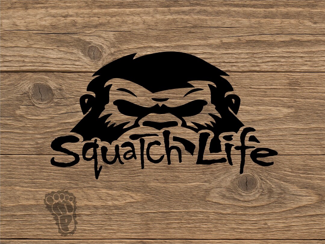 Bigfoot Sasquatch Half Head Squatch Life Vinyl Decal - Etsy