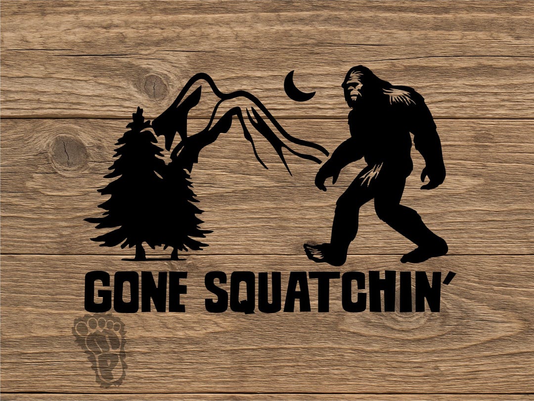 Gone Squatchin’ Decal – Funny Bigfoot Walking Away Vinyl Sticker - Etsy