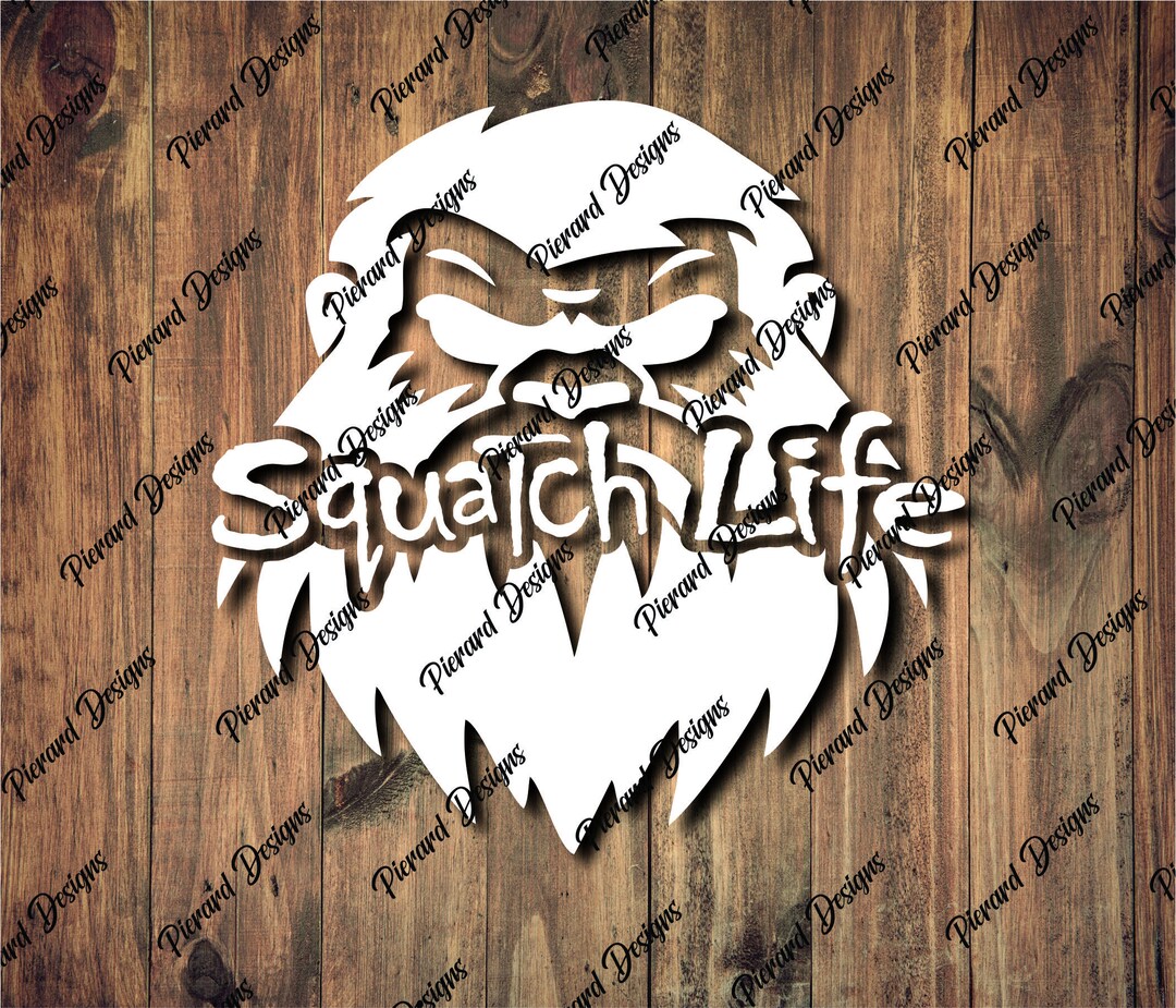 Bigfoot Sasquatch Full Head Squatch Life Vinyl Decal - Etsy