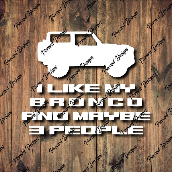 Funny Bronco Decal - Etsy