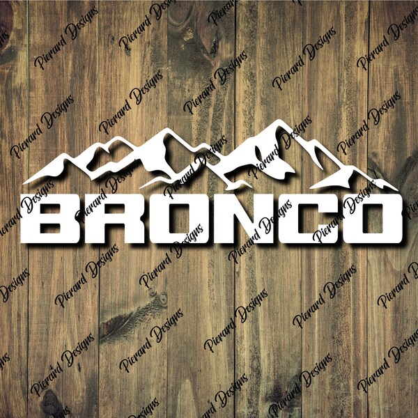 Bronco Dash Sticker - Etsy