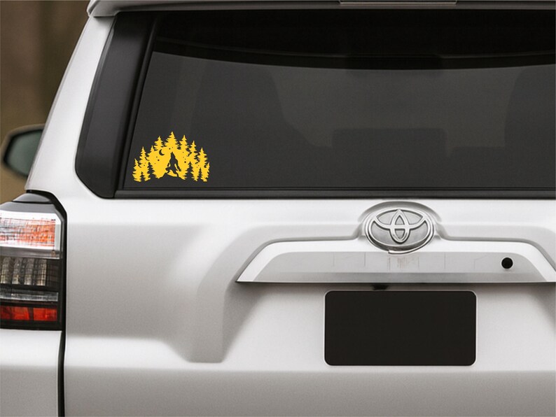 Dogman Forest Silhouette | Cryptid Decal | Dogman Howling at Moon ...