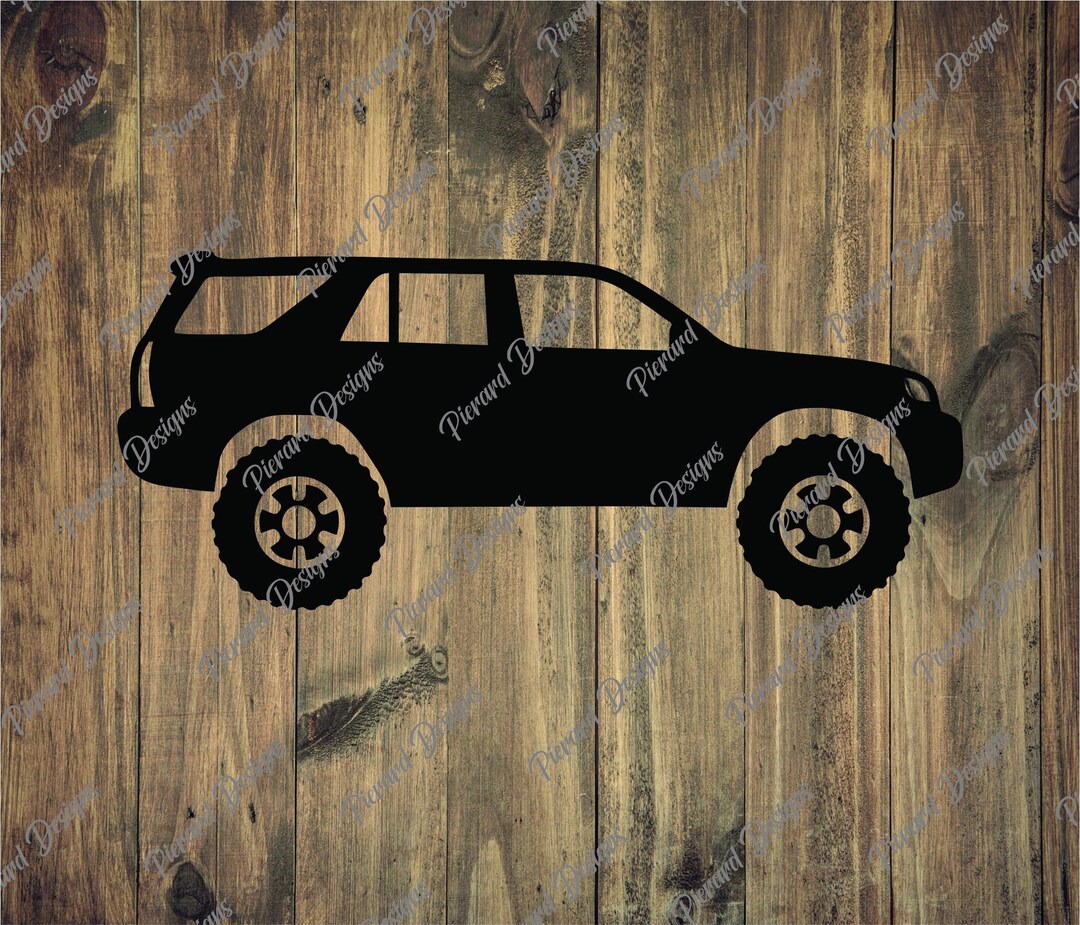 4th Gen Toyota 4runner Silhouette Decal – Classic SUV Off-road Vinyl ...