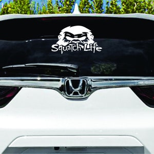 Bigfoot Sasquatch Half Head Squatch Life Vinyl Decal - Etsy