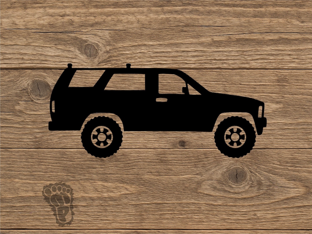 1st Gen Toyota 4runner Silhouette Decal - Classic SUV Off-road Vinyl ...