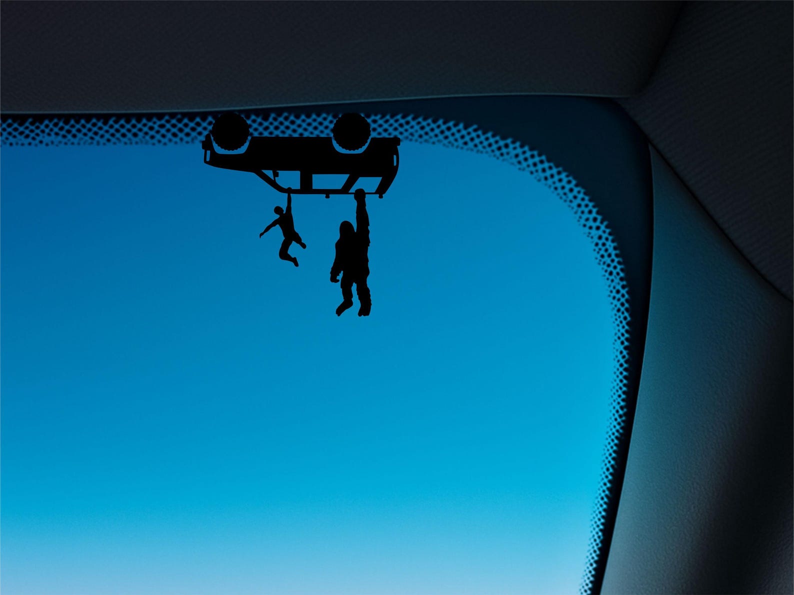 Upside Down 1st Gen 4runner Decal - Driver& Bigfoot Hanging Easter Egg ...
