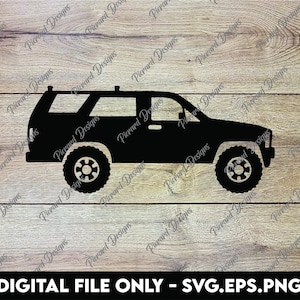 1st Gen 4runner – Classic Toyota Silhouette Cut File- SVG, PNG, EPS ...