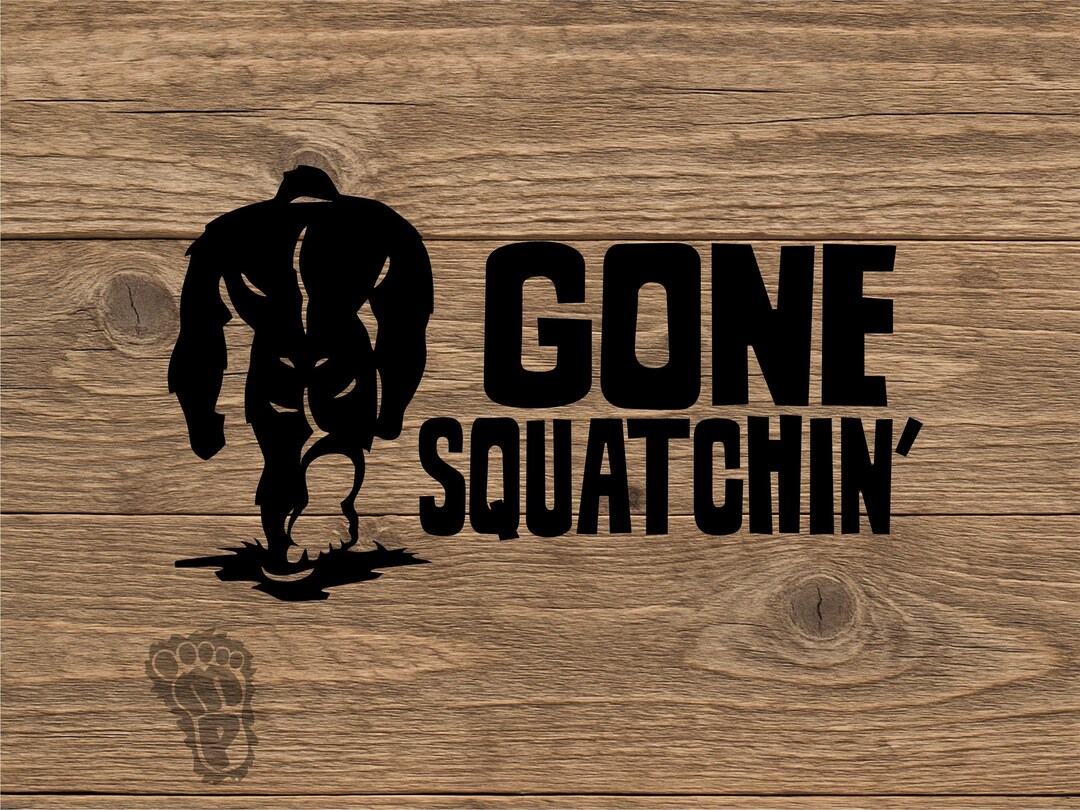Gone Squatchin’ Decal – Funny Bigfoot Walking Away Vinyl Sticker - Etsy