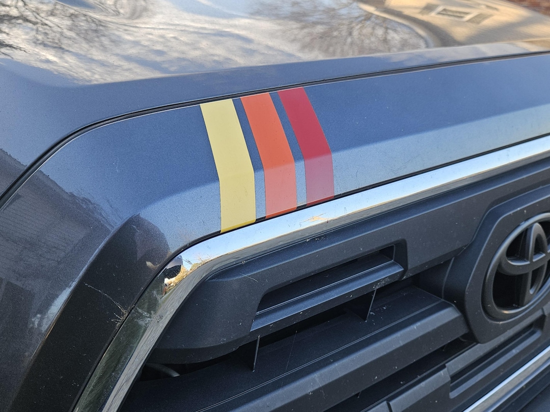 Toyota Heritage Tri-color Stripe Vinyl – 3 Color Sheets for DIY Decals ...