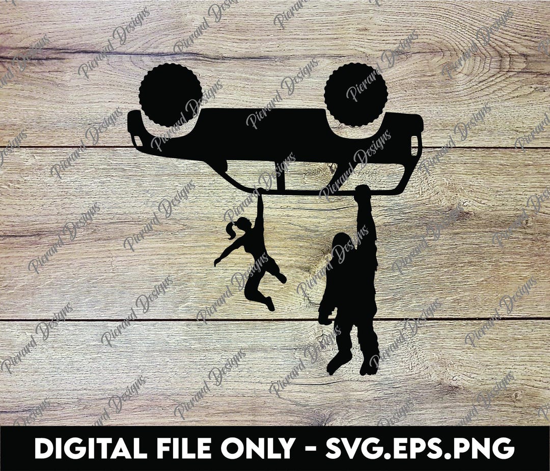 Bigfoot Sasquatch and Female Driver Hanging 3rd Gen 4runner - SVG, PNG ...