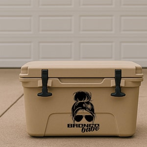 Ford Bronco Babe Messy Bun Vinyl Decal - Etsy