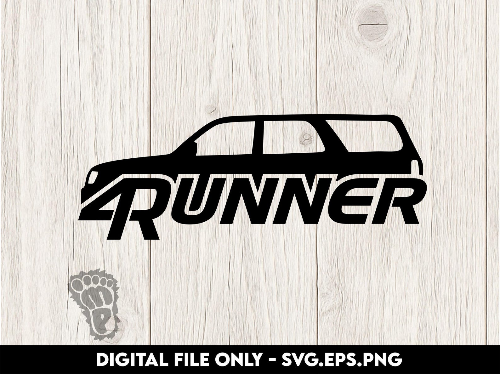 Customize Your Ride With 3rd Gen Toyota 4runner Silhouette - EPS PNG ...
