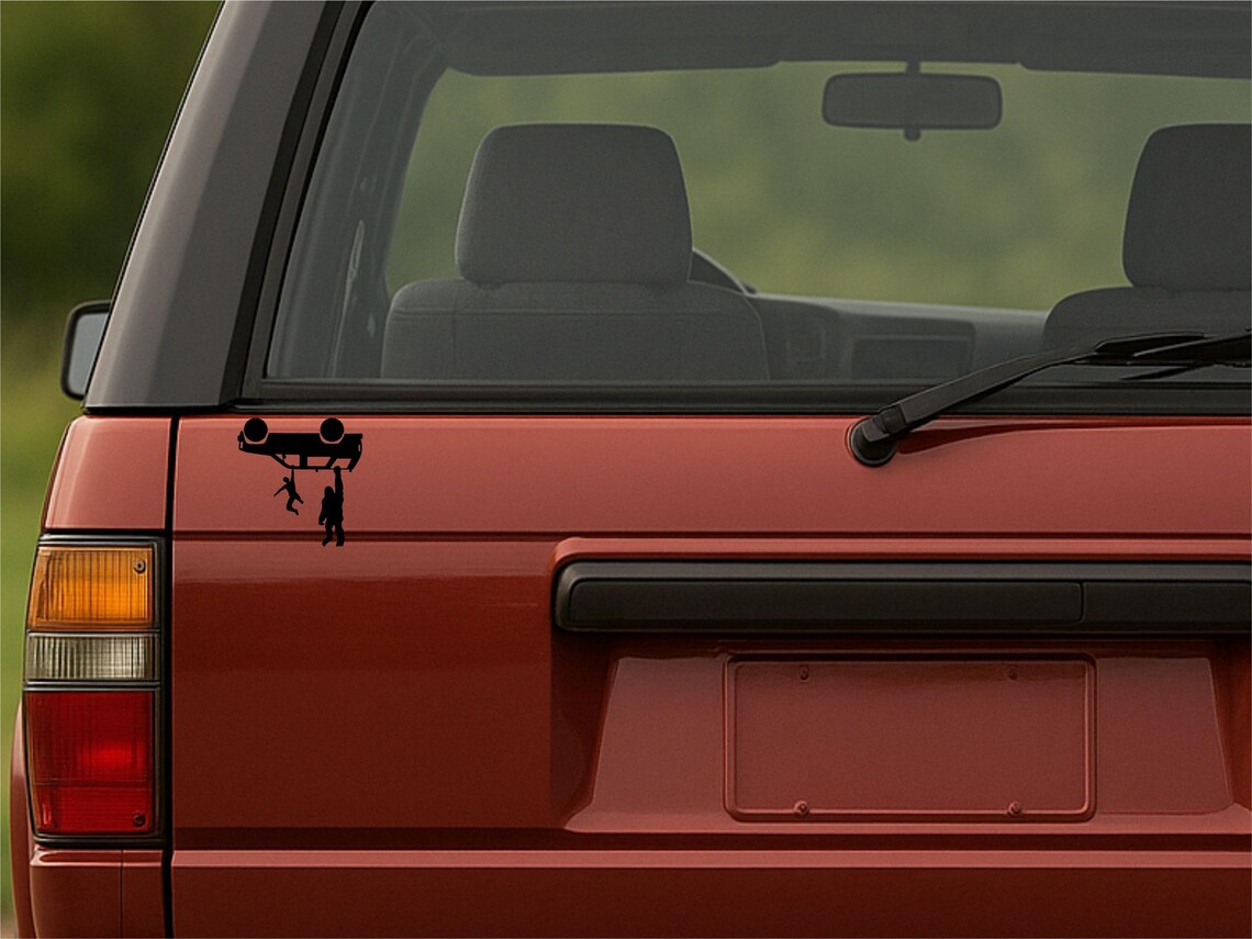 Upside Down 1st Gen 4runner Decal - Driver& Bigfoot Hanging Easter Egg ...