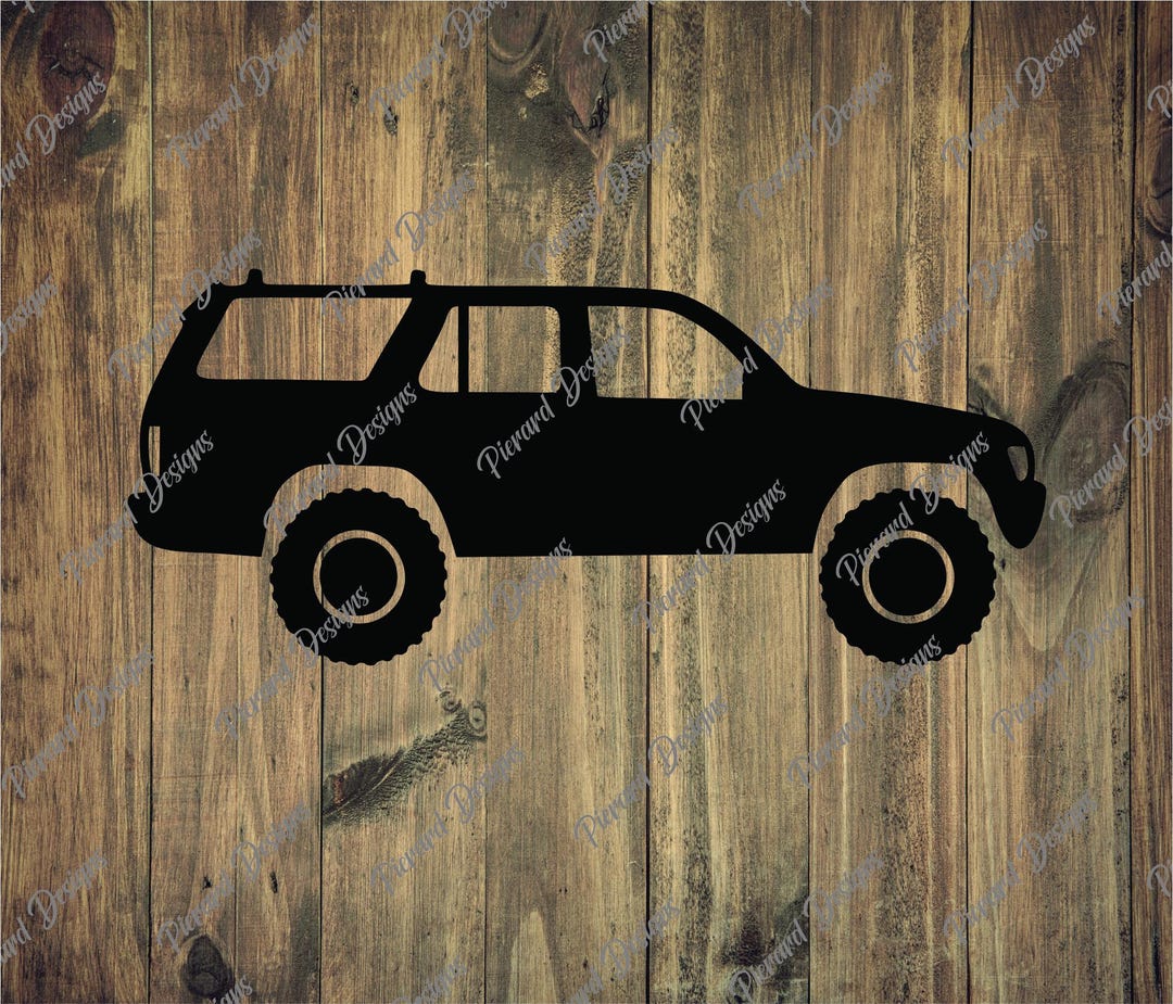 2nd Gen Toyota 4runner Silhouette Decal – Classic SUV Off-road Vinyl ...