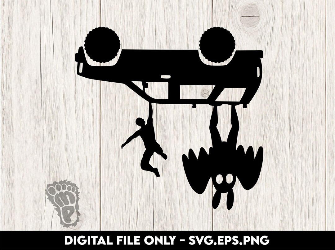 Mothman & Driver Hanging From 1st Gen 4runner Easter Egg: SVG, PNG, EPS ...