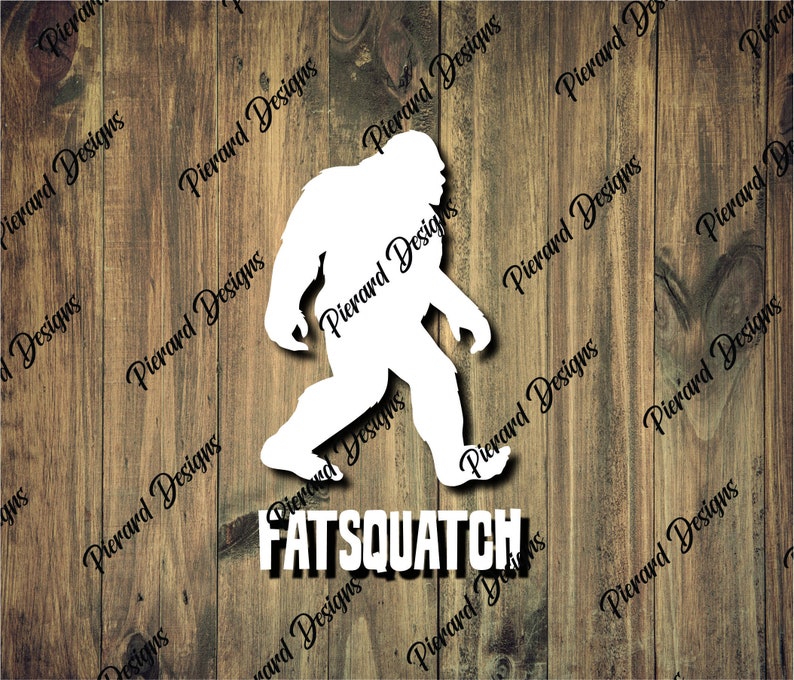 Bigfoot Sasquatch Fatsquatch SVG PNG EPS Digital Files - Etsy