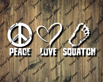 Bigfoot Sasquatch Full Head Squatch Life Vinyl Decal - Etsy