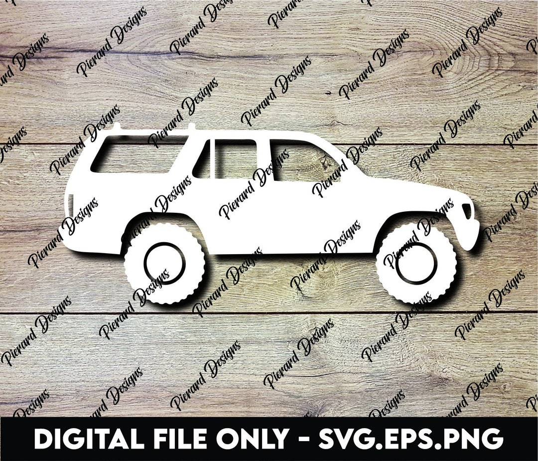 Toyota 4runner Second Generation 2nd Gen - SVG, PNG, EPS Digital Files ...