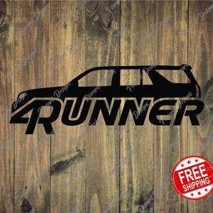 4th Gen Toyota 4runner With Silhouette Vinyl Decal - Etsy