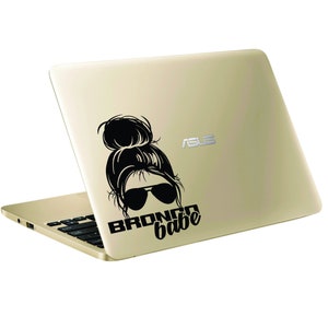 Ford Bronco Babe Messy Bun Vinyl Decal - Etsy