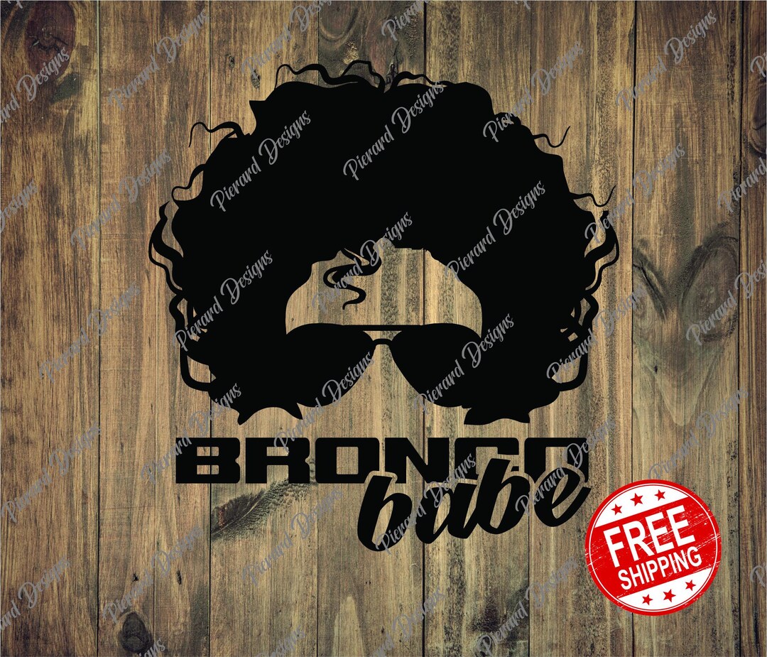 Ford Bronco Curly Babe Style Vinyl Decal - Personalize Your Ride! - Etsy