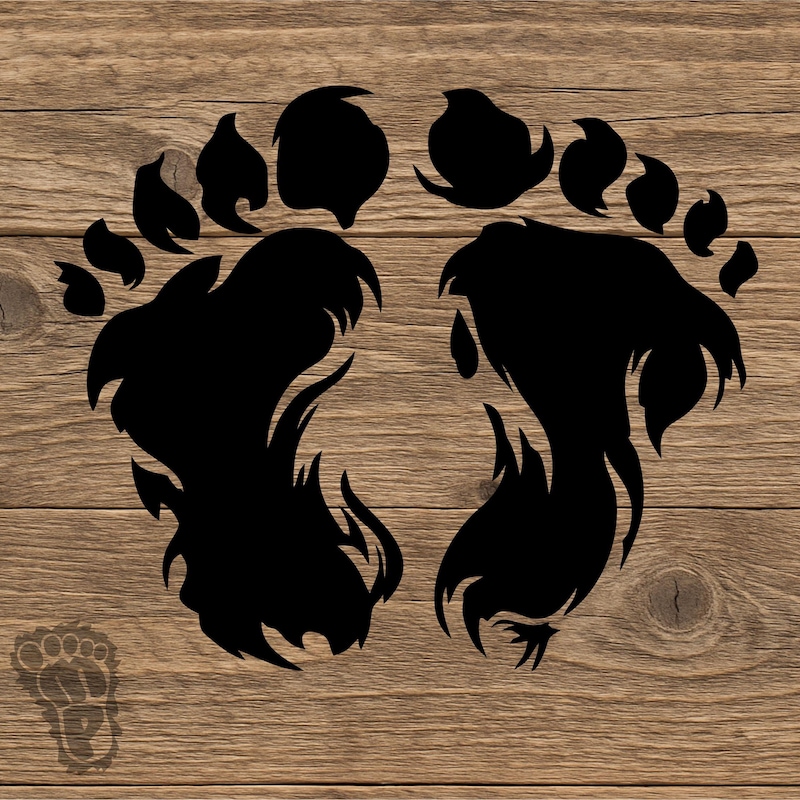 Bigfoot Footprint Track - Etsy