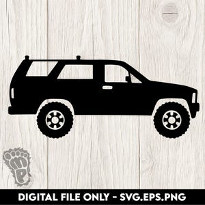 1st Gen 4runner - Classic Toyota Silhouette Cut File- SVG, PNG, EPS ...