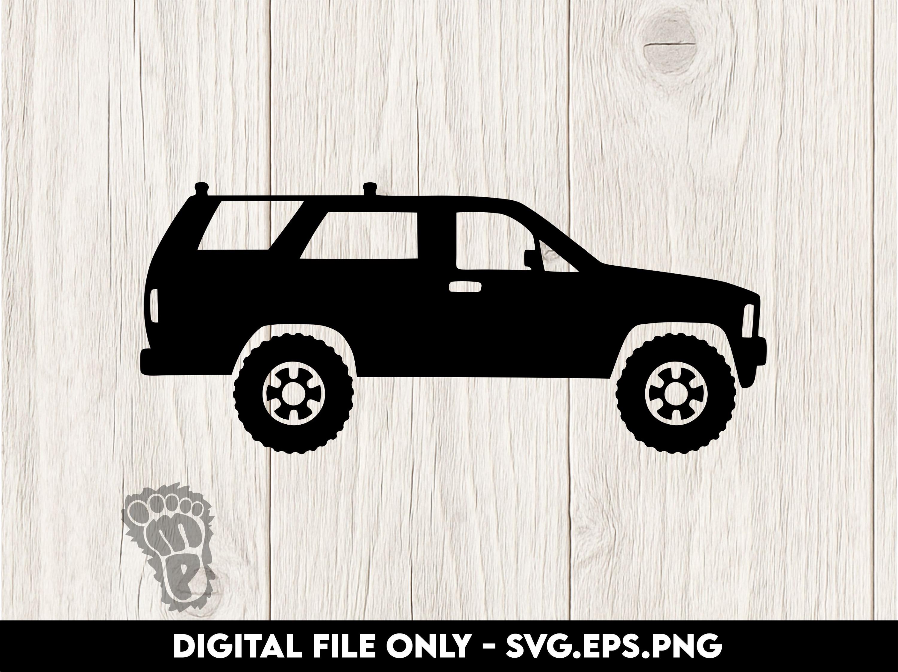 1st Gen 4runner - Classic Toyota Silhouette Cut File- SVG, PNG, EPS ...