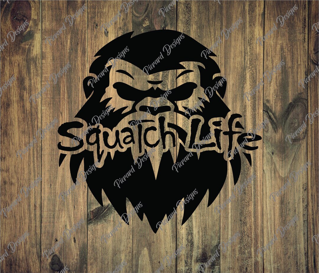Bigfoot Sasquatch Full Head Squatch Life Vinyl Decal - Etsy
