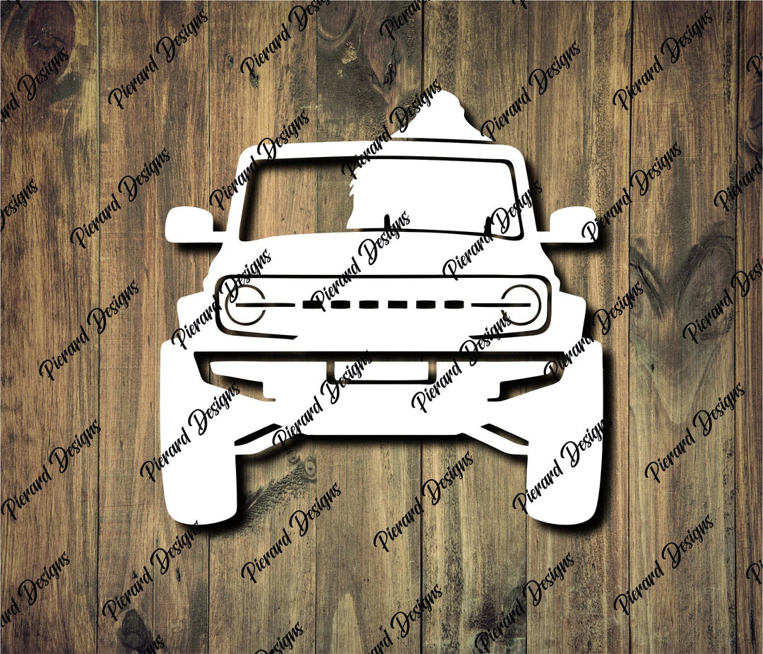 Unique Vinyl Decal: Bigfoot Driving a 6th Gen Bronco - Etsy