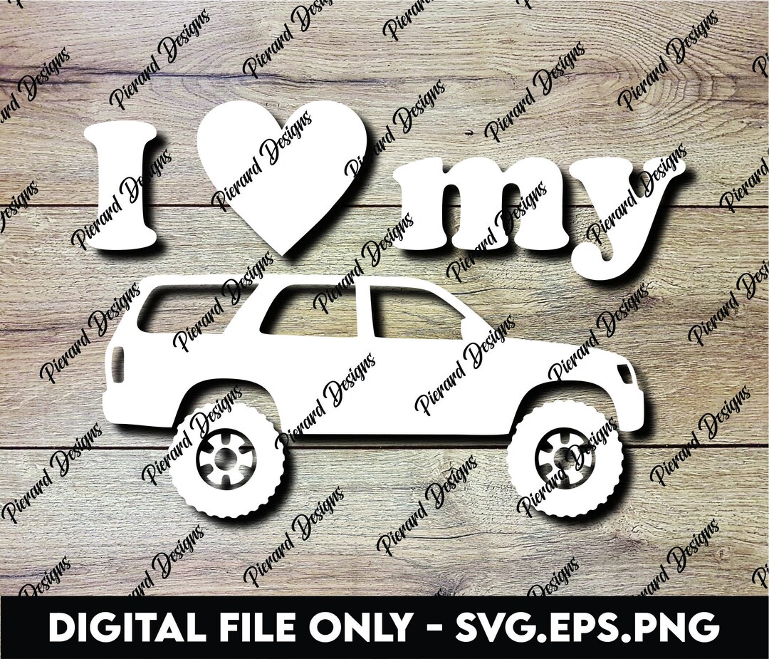 3rd Gen Toyota 4runner I Love My 4runner, I Heart My 4runner - SVG, PNG ...