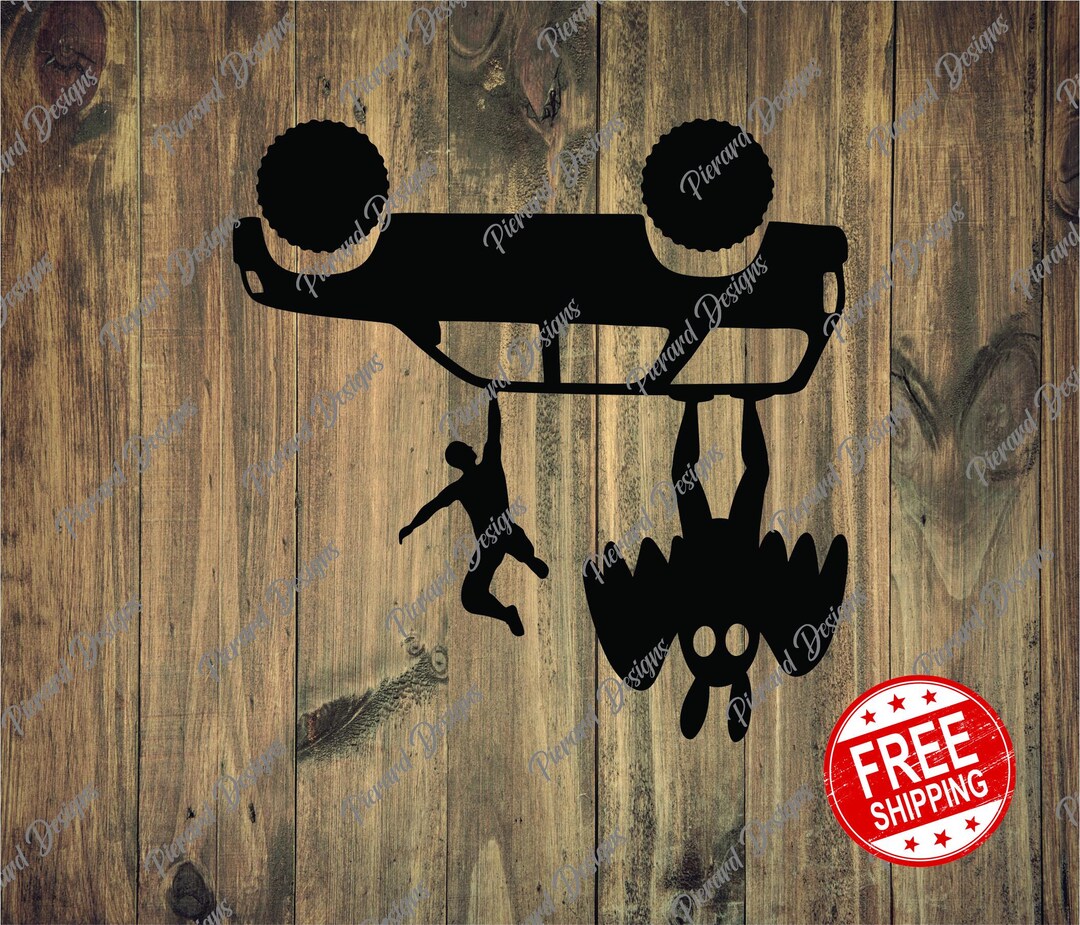 Mothman Hanging From 3rd Gen 4runner Decal | Cryptid Windshield Easter ...