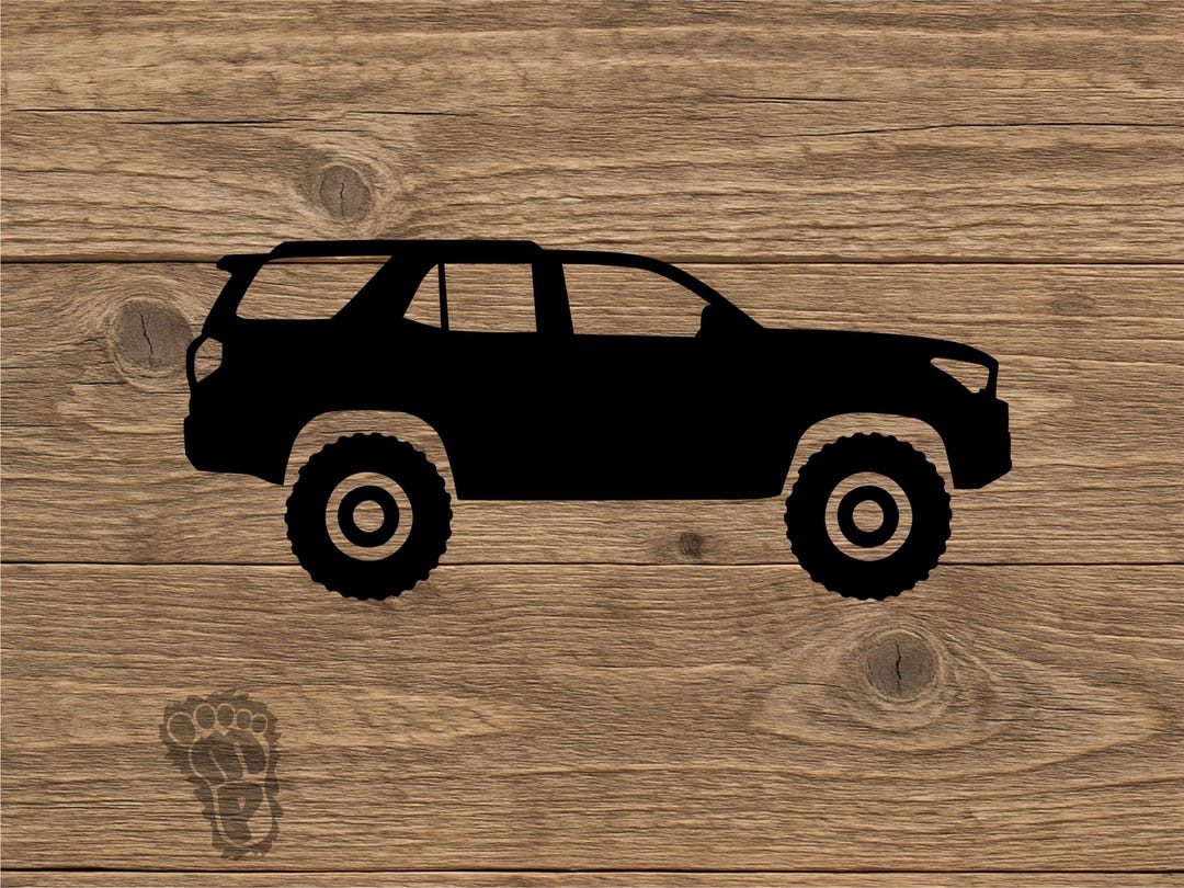 6th Gen Toyota 4runner Silhouette Decal – Classic SUV Off-road Vinyl ...