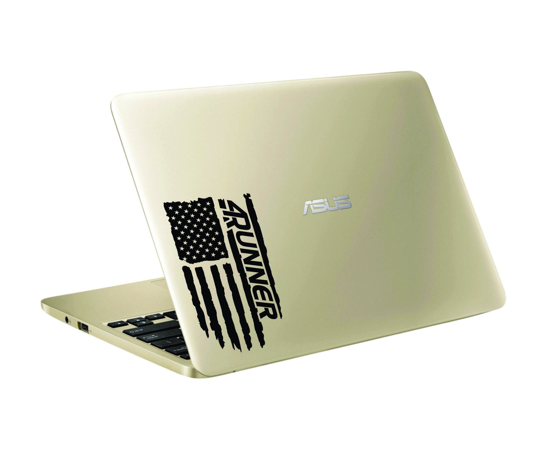 Toyota 4runner Text With Flag Vinyl Decal - Etsy