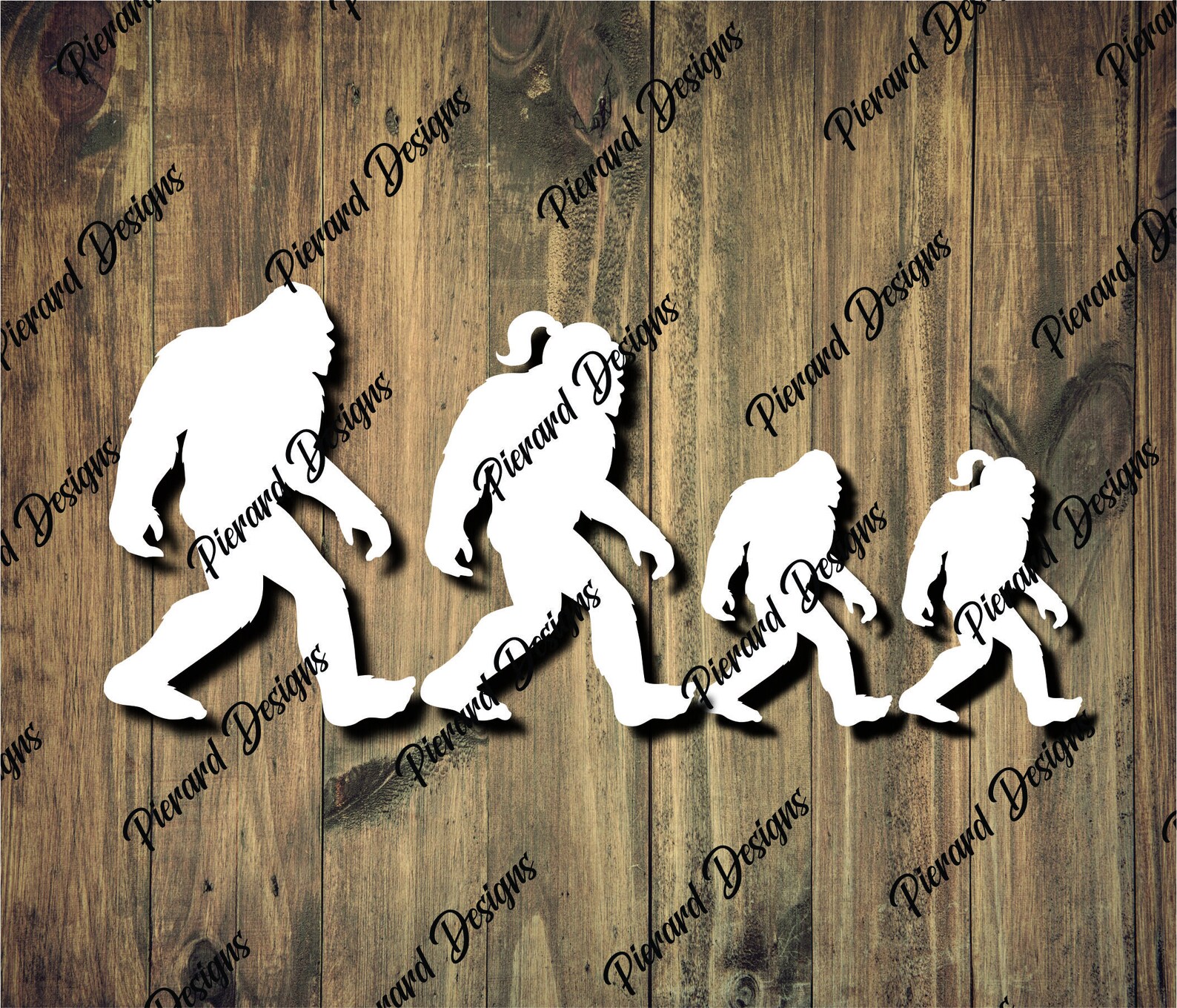 Bigfoot Sasquatch Family Vinyl Decal - Etsy