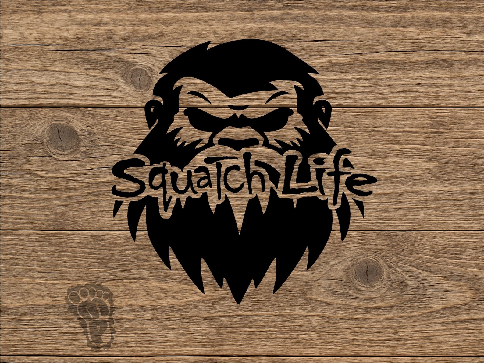 Bigfoot Sasquatch Full Head Squatch Life Vinyl Decal - Etsy