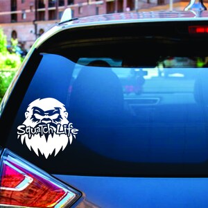 Bigfoot Sasquatch Full Head Squatch Life Vinyl Decal - Etsy