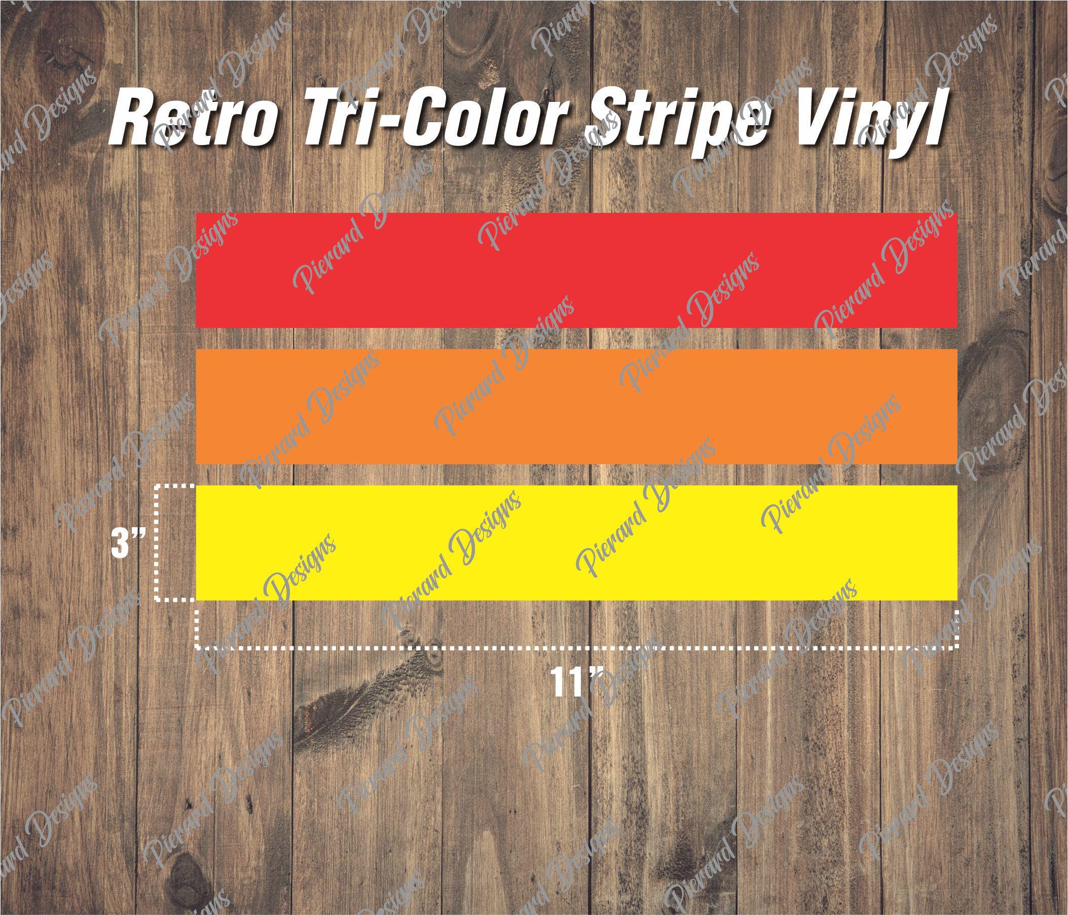 Toyota Heritage Tri-color Stripe Vinyl – 3 Color Sheets for DIY Decals ...