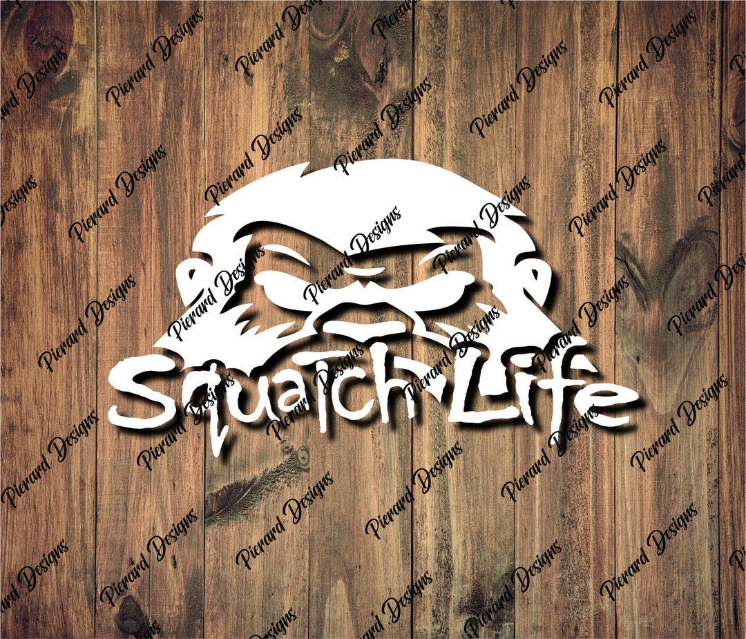 Bigfoot Sasquatch Half Head Squatch Life Vinyl Decal - Etsy