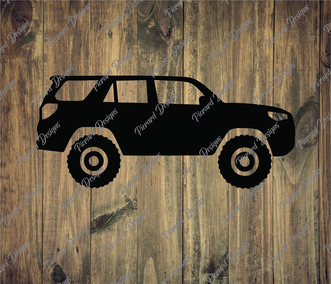 5th Gen Toyota 4runner Silhouette Decal – Classic SUV Off-road Vinyl ...