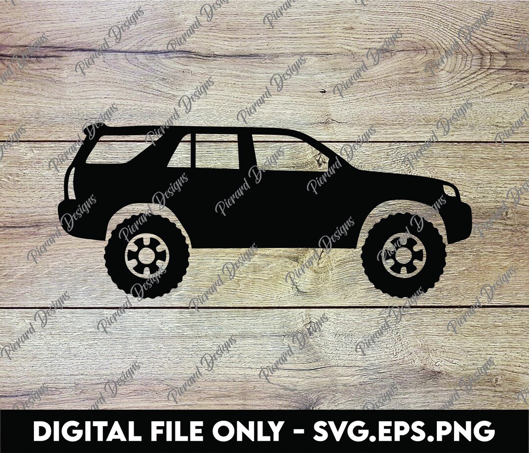 4th Gen Toyota 4runner – Side Silhouette Cut File - SVG, PNG, EPS ...