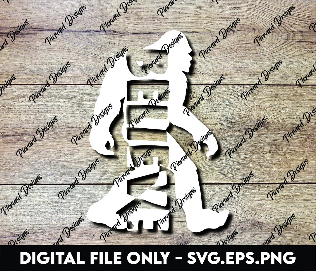 Bigfoot Fans Unite With Believe Knockout - SVG Digital Files Available ...